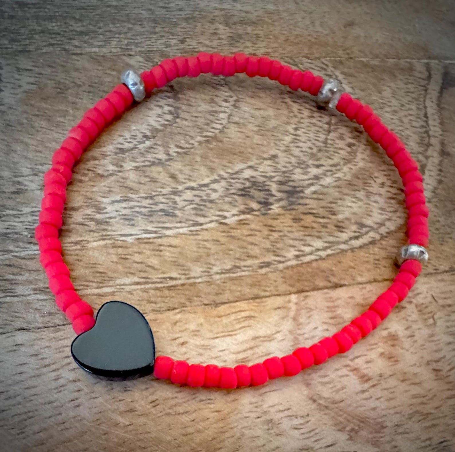POP Heart Seed Bead Bracelets - Etsy