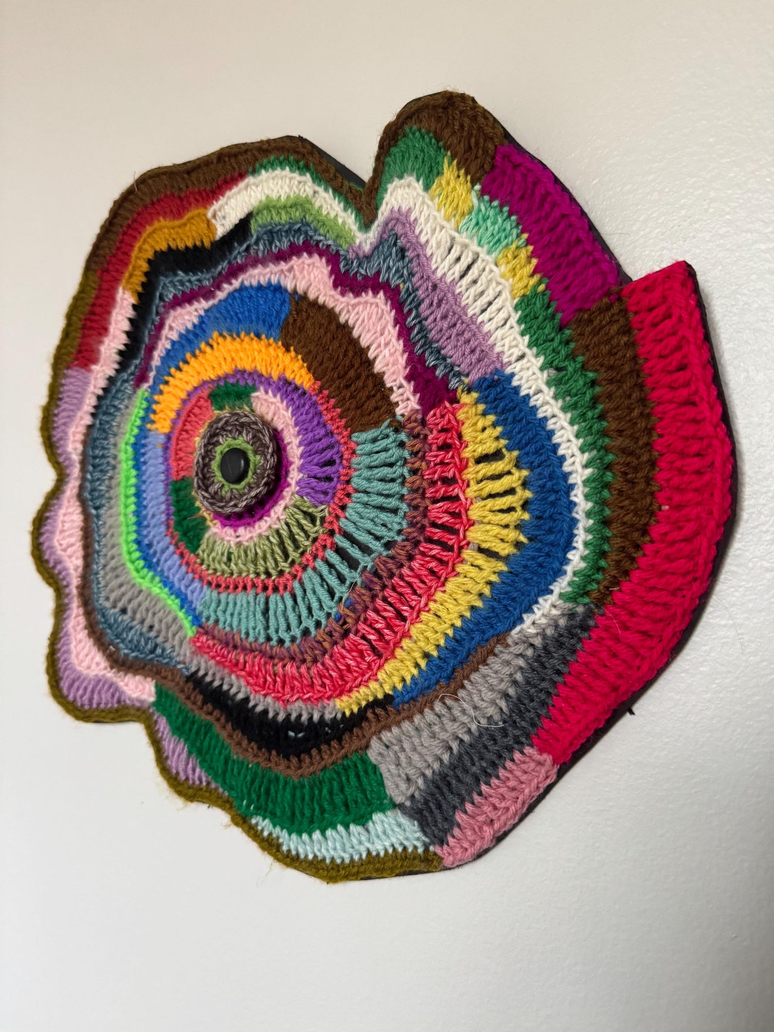 Fiber Freeform Crochet Scrumble Wall Art #1 - Etsy
