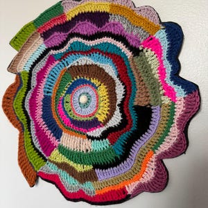 Fiber Freeform Crochet Scrumble Wall Art #2 - Etsy
