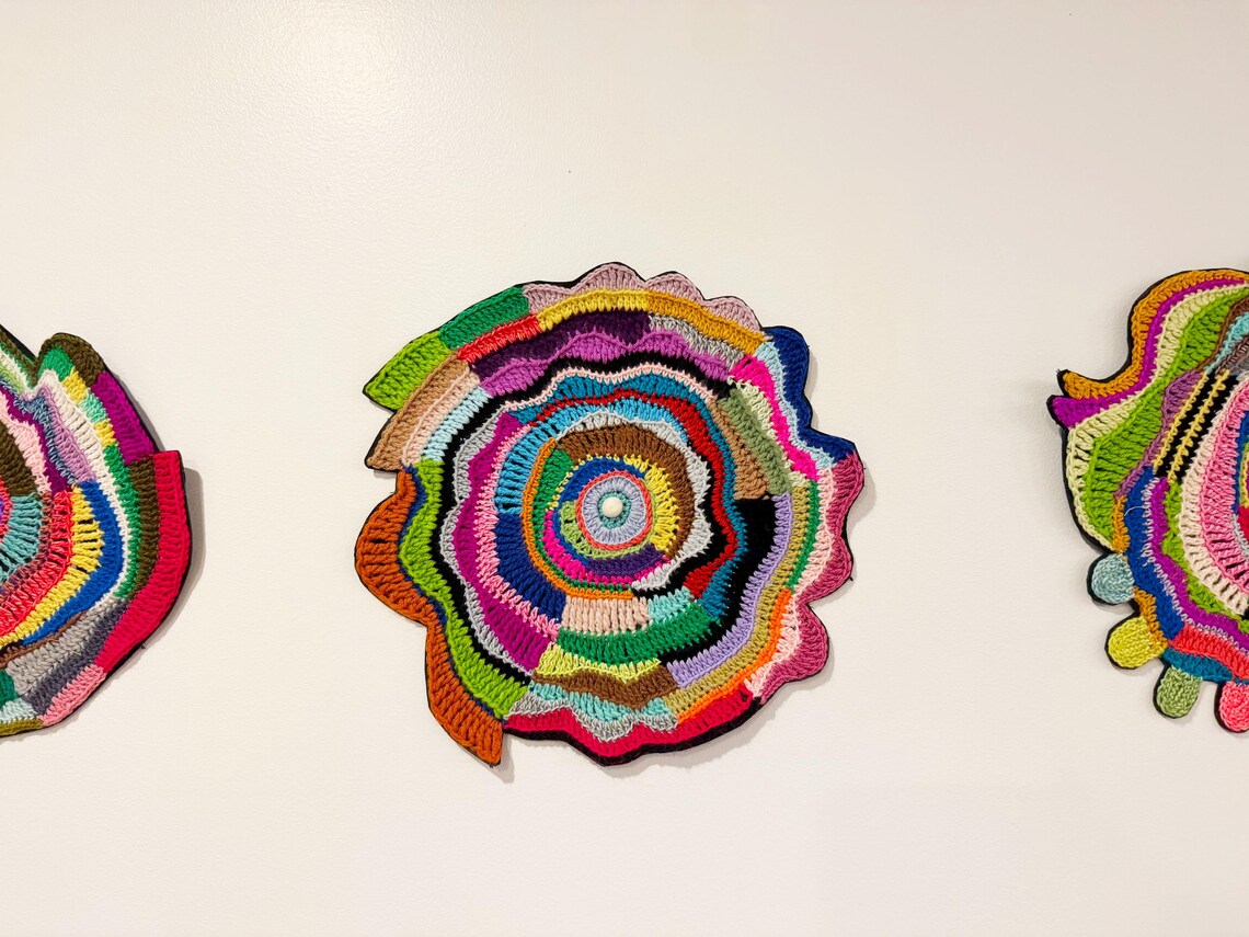 Fiber Freeform Crochet Scrumble Wall Art #2 - Etsy