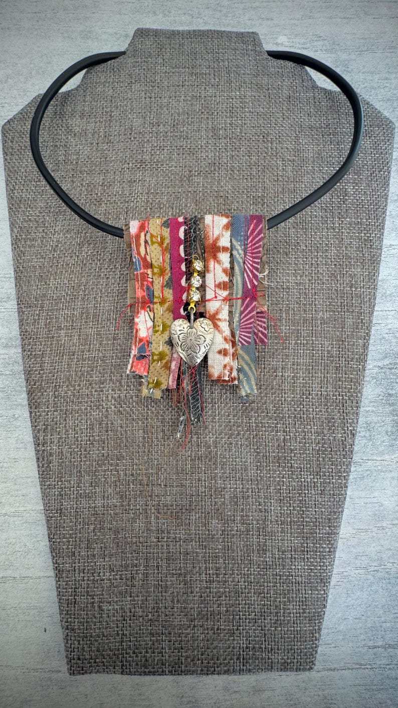 Artisan Textile Pendant Choker 3 - Etsy
