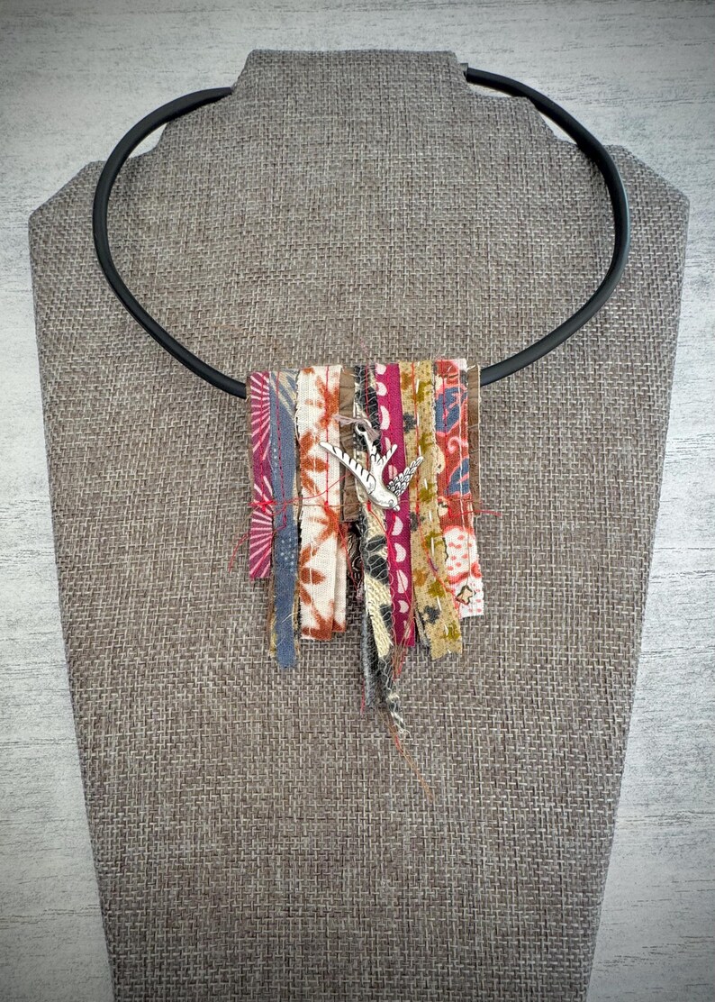 Artisan Textile Pendant Choker 3 - Etsy