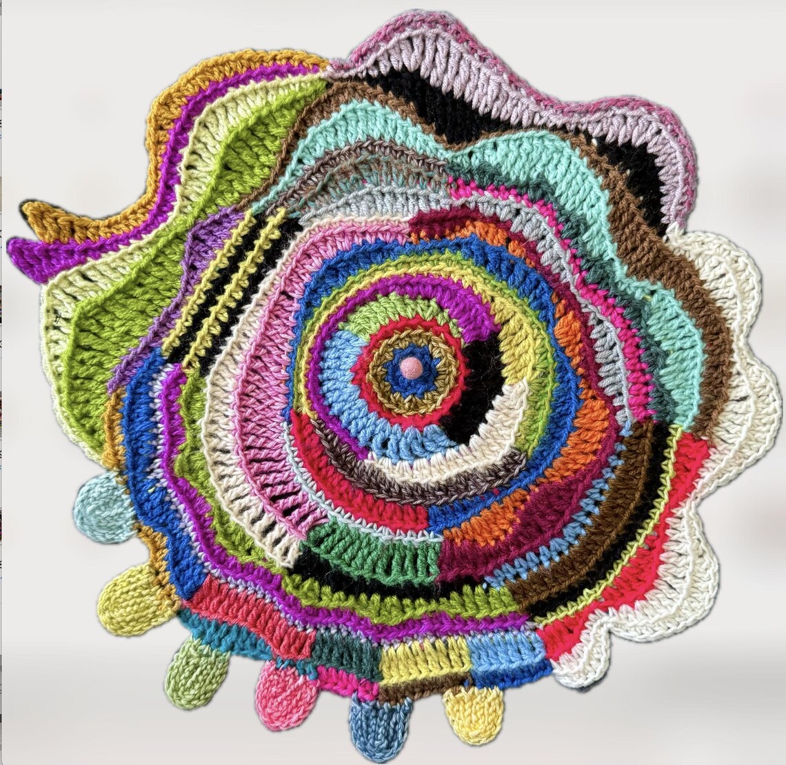 Fiber Freeform Crochet Scrumble Wall Art #3 - Etsy