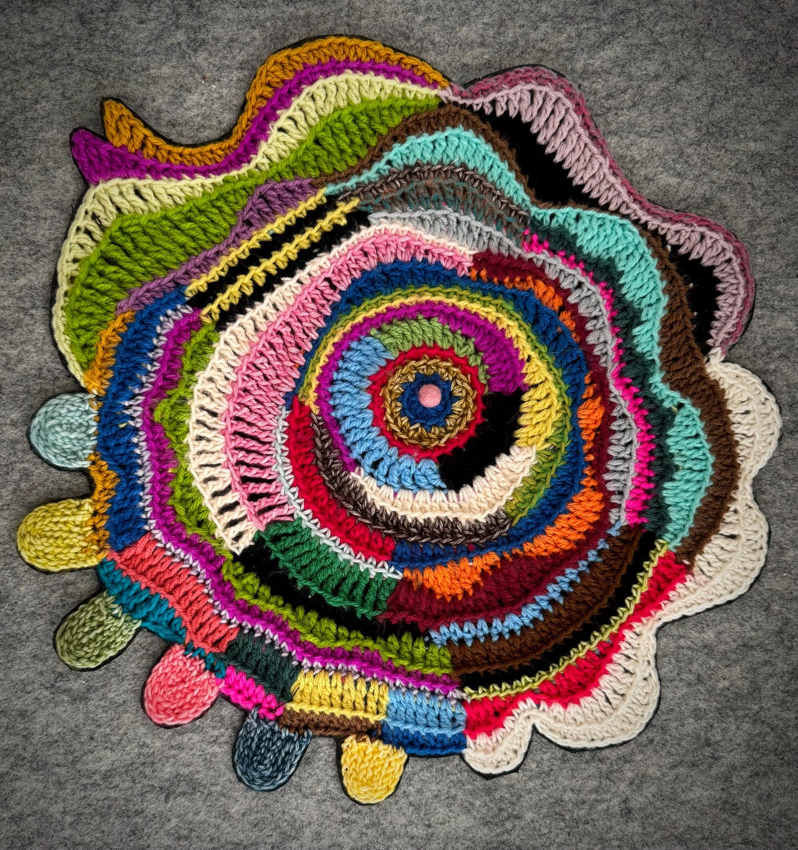 Fiber Freeform Crochet Scrumble Wall Art #3 - Etsy