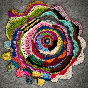 Fiber Freeform Crochet Scrumble Wall Art #3 - Etsy