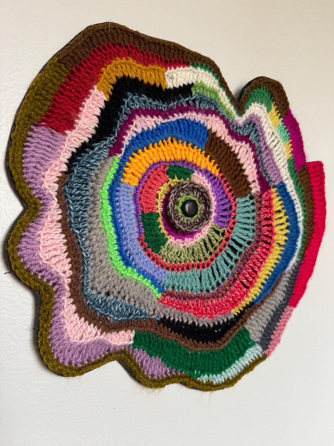 Fiber Freeform Crochet Scrumble Wall Art #1 - Etsy
