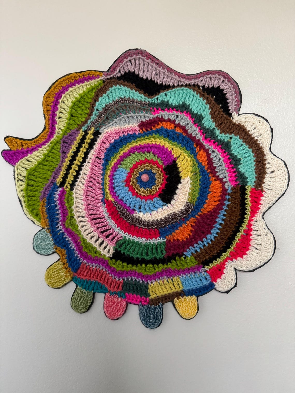 Fiber Freeform Crochet Scrumble Wall Art #3 - Etsy