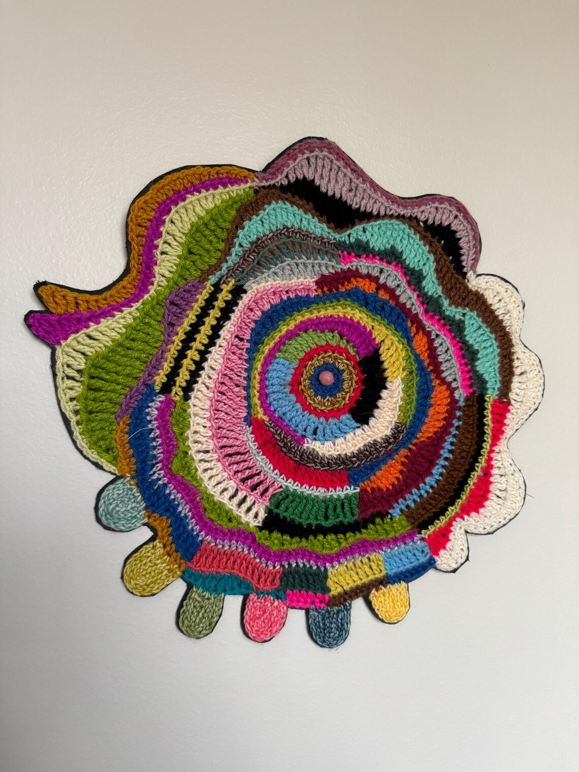 Fiber Freeform Crochet Scrumble Wall Art #3 - Etsy