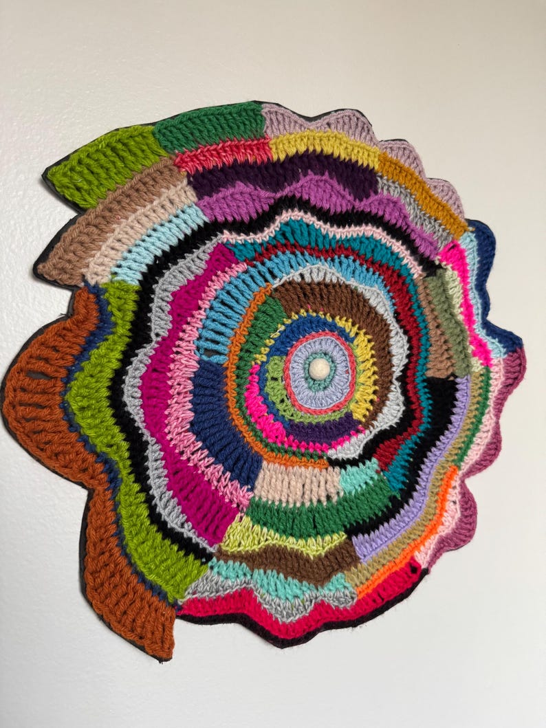 Fiber Freeform Crochet Scrumble Wall Art #2 - Etsy