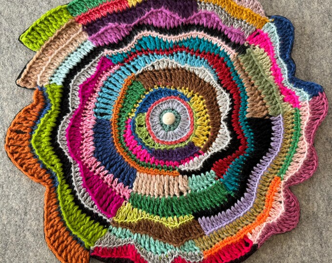 Fiber Freeform Crochet Scrumble Wall Art #2 - Etsy
