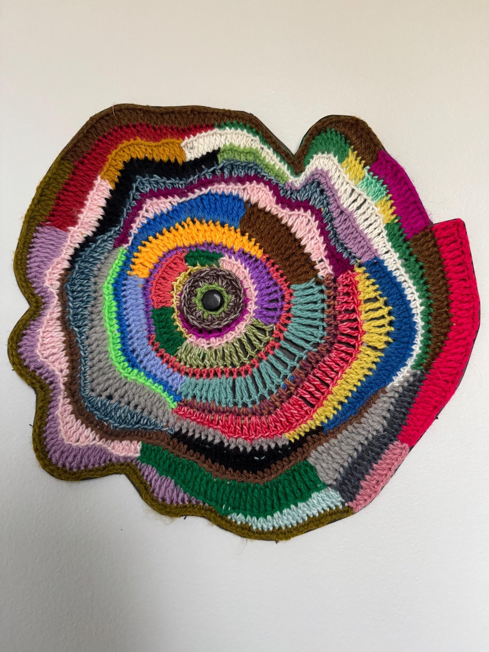 Fiber Freeform Crochet Scrumble Wall Art #1 - Etsy