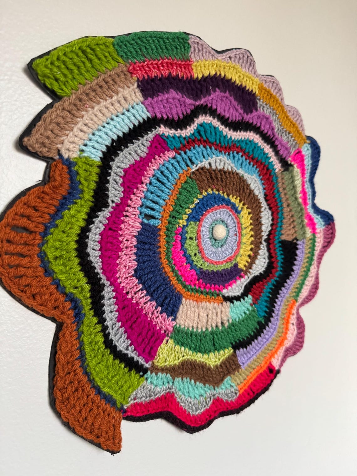 Fiber Freeform Crochet Scrumble Wall Art #2 - Etsy