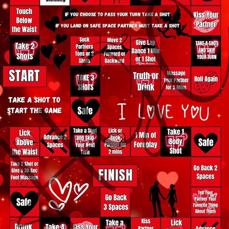 Couples Games Boards - Etsy