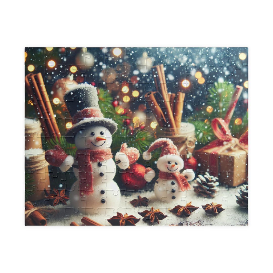 Christmas Snowman Puzzle for Holiday Season, 110-1014-piece Winter ...