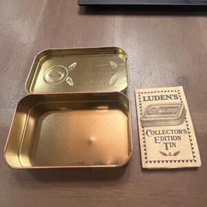 Luden’s Menthol Cough Drops Metal Tin Reading, PA. England Vintage - Etsy