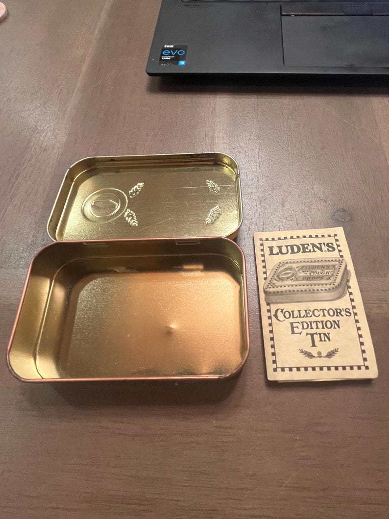 Luden’s Menthol Cough Drops Metal Tin Reading, PA. England Vintage - Etsy