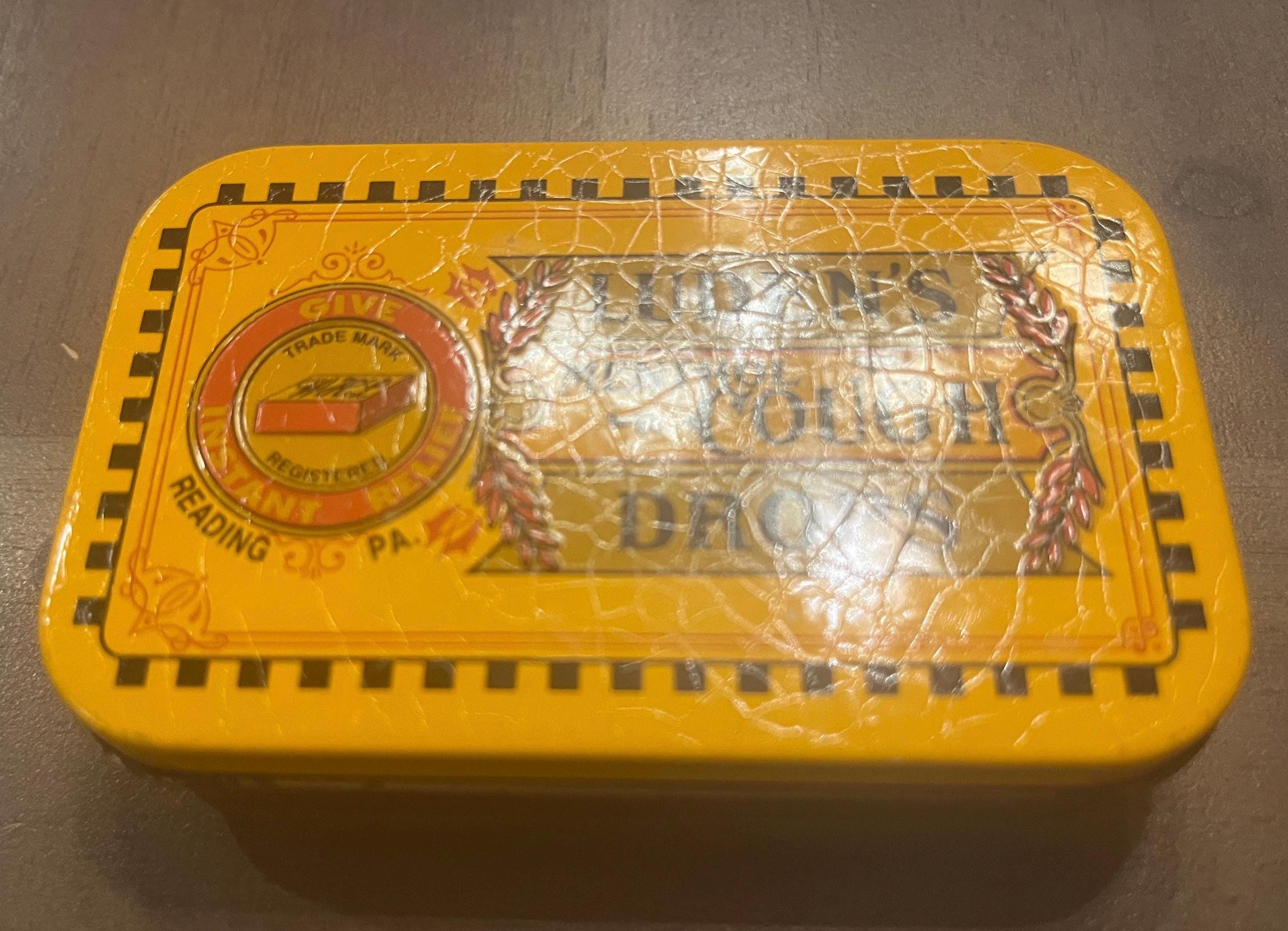 Luden’s Menthol Cough Drops Metal Tin Reading, PA. England Vintage - Etsy