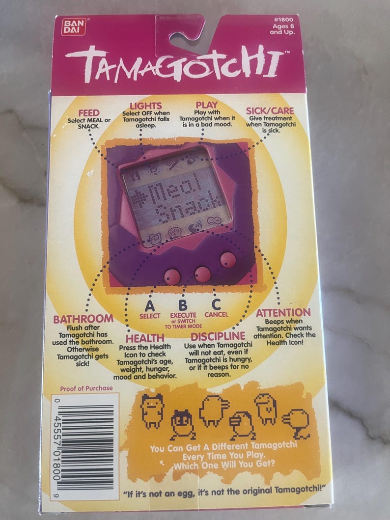 Vintage Original Tamagotchi: Unopened Box; Blue-green Color - Etsy