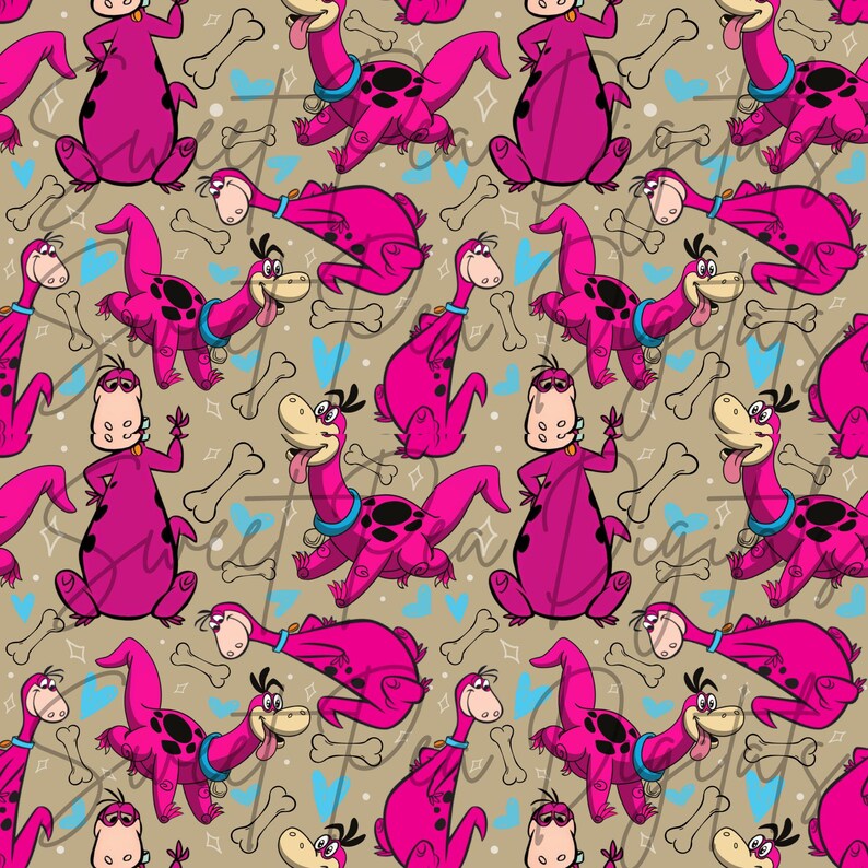 Cave Family Seamless File Purple Dino Seamless File Cave Family Repeat ...