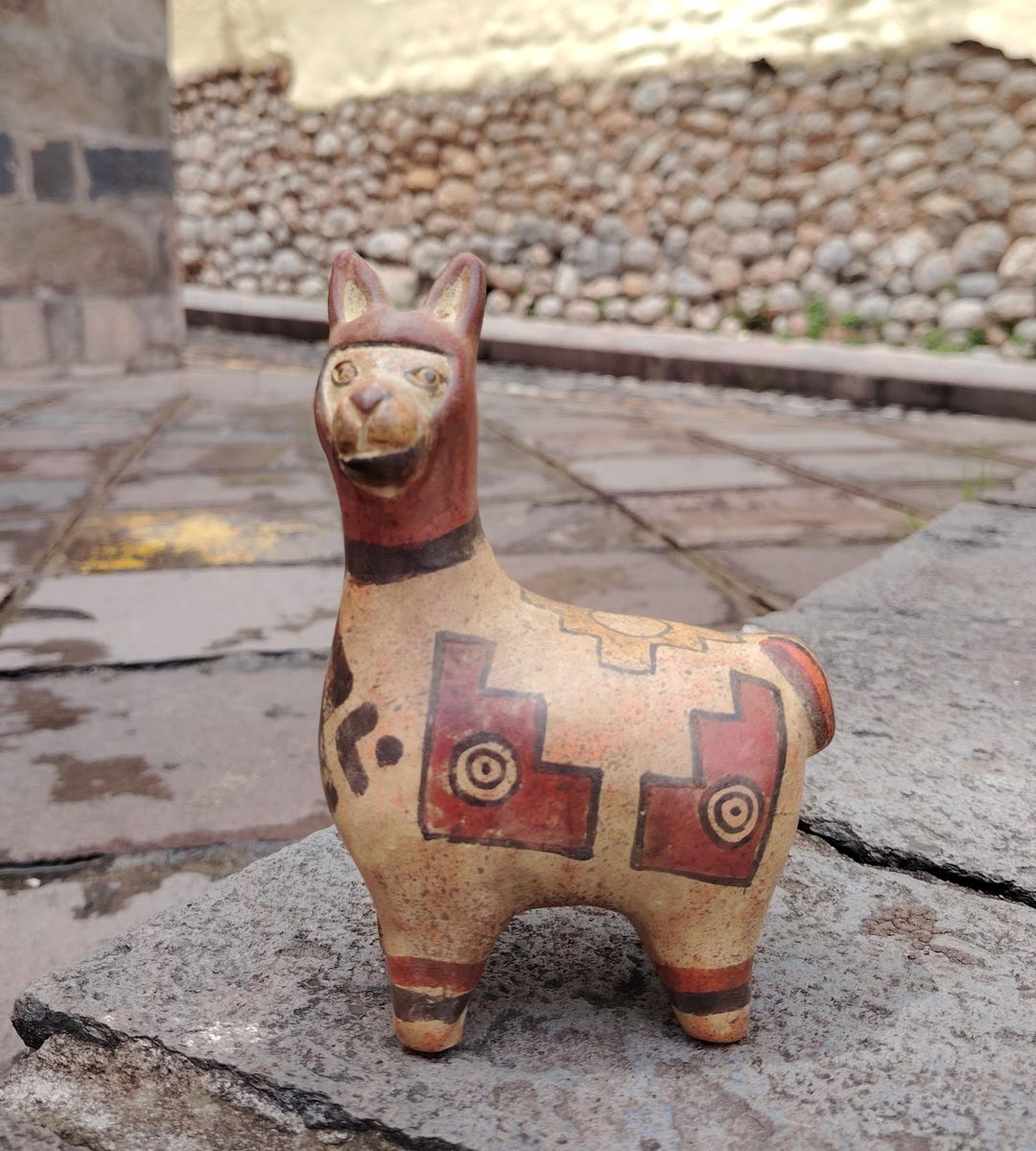 Andean Ceramic Llama Figurine - Etsy
