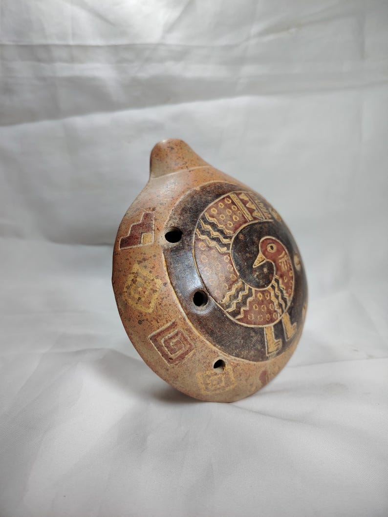 Andean Ceramic Ocarina - Musical Instrument With Andean Duck Design ...