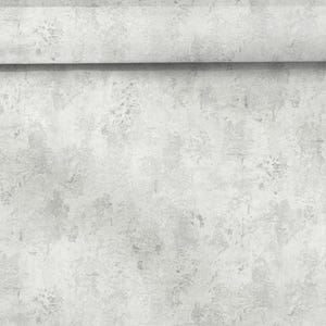 Modern Textured Rustic Gray Wallpaper Neutral Vinyl Faux Metallic ...