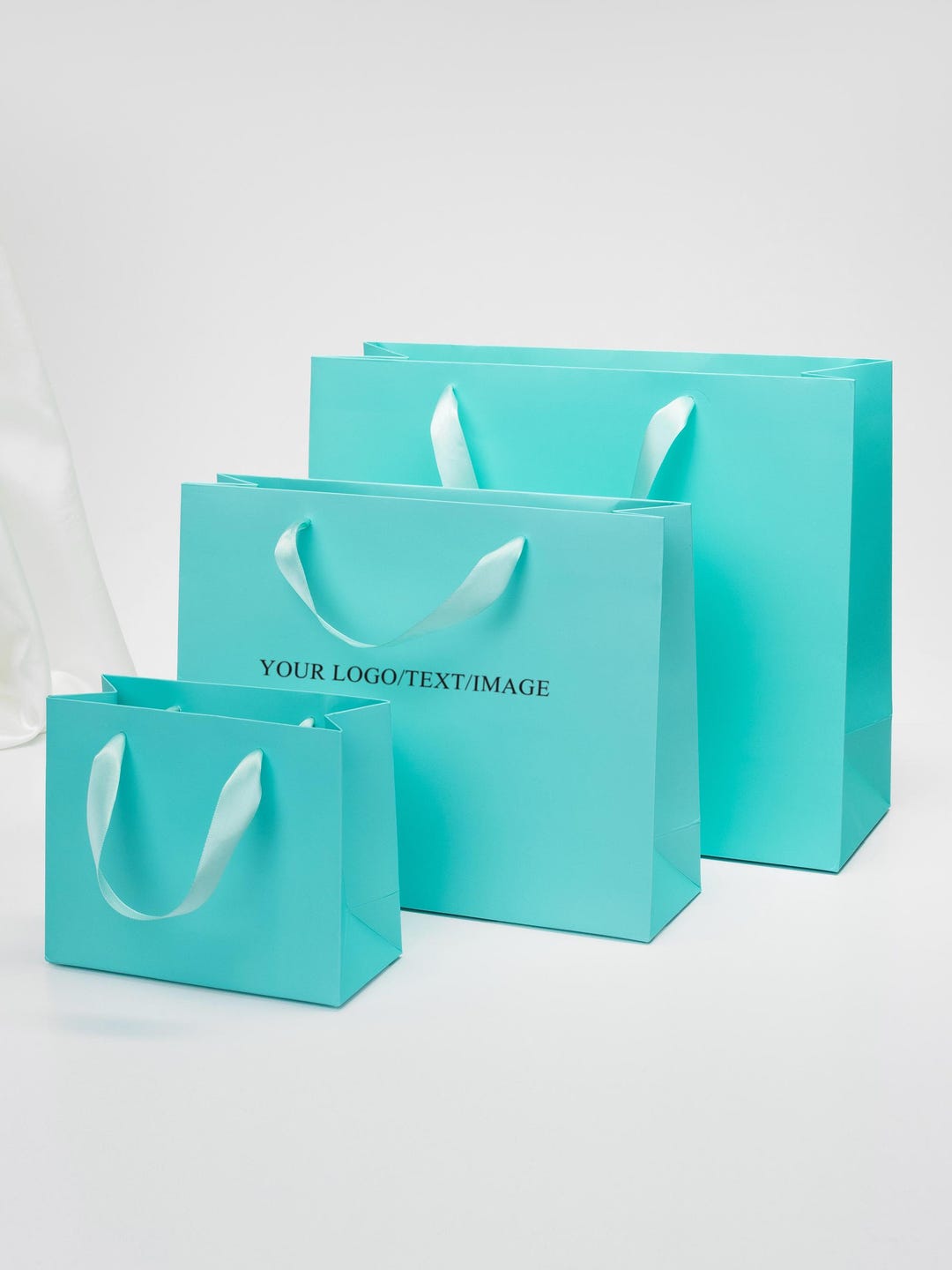 50 Pcs Custom Paper Gift Bags - Etsy
