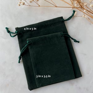 50 Pcs Custom Text or Logo Green Special Occasion Velvet Bags ...