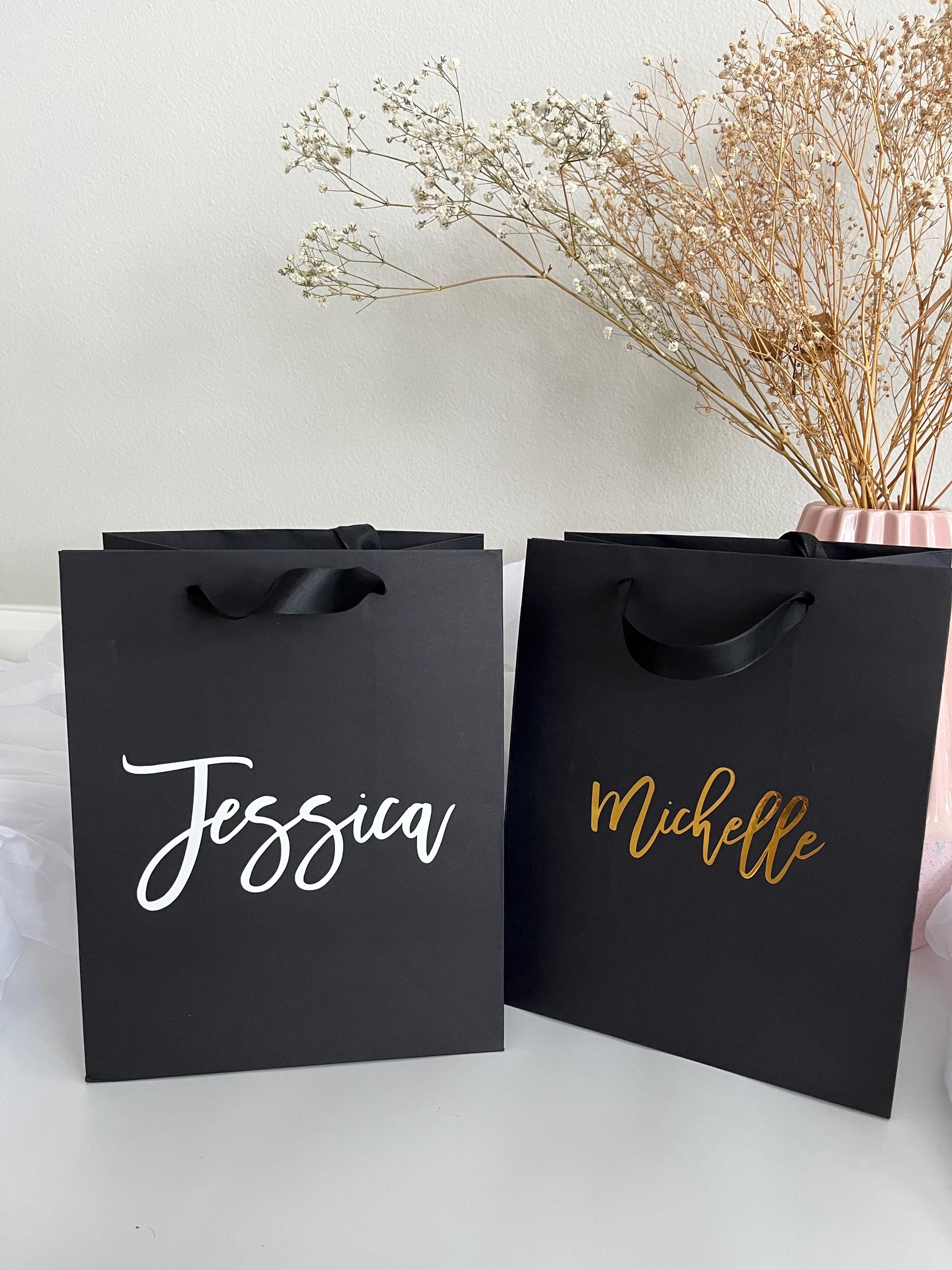 Personalized Gift Bags - Custom Wedding Favor Bags, Bridal Party Gifts ...