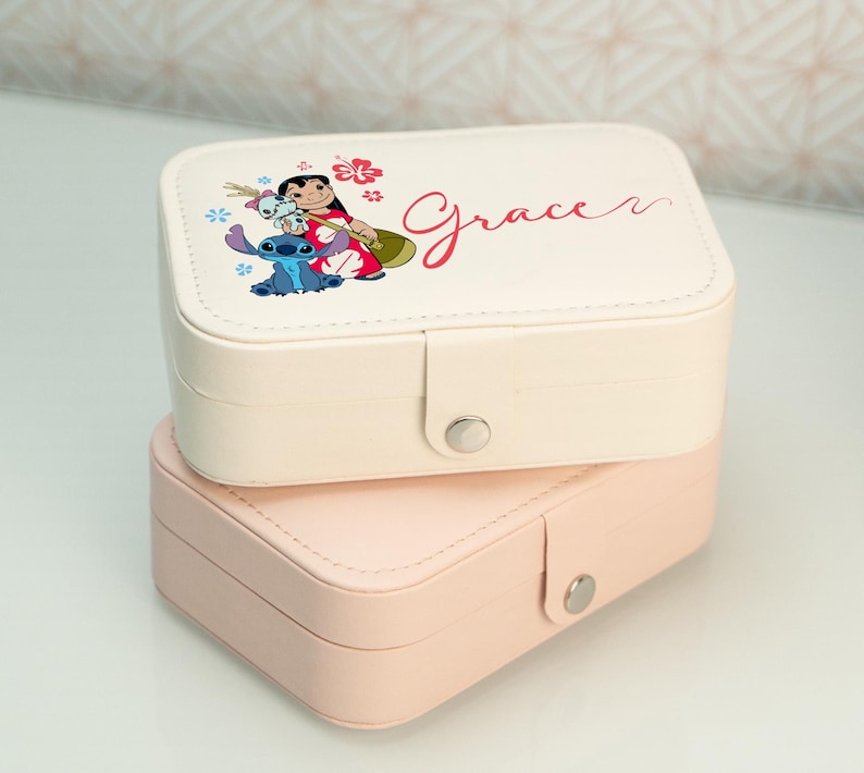 Stitch and Lilo Cute Disney Jewelry Boxes for Kids, Personalized Girls ...
