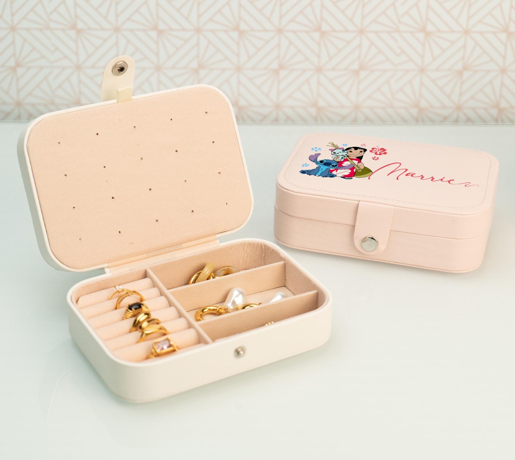 Stitch and Lilo Cute Disney Jewelry Boxes for Kids, Personalized Girls ...