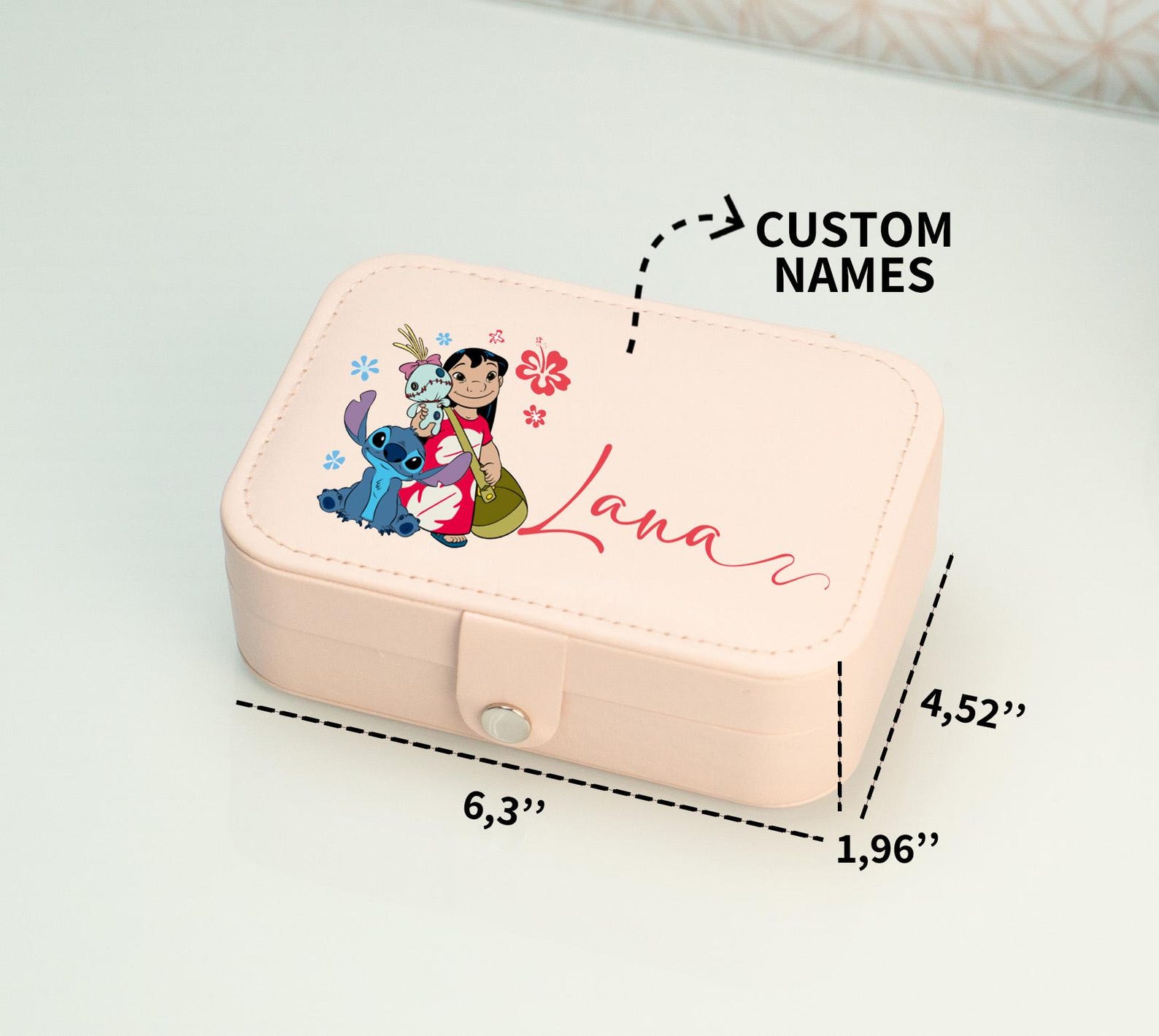 Stitch and Lilo Cute Disney Jewelry Boxes for Kids, Personalized Girls ...