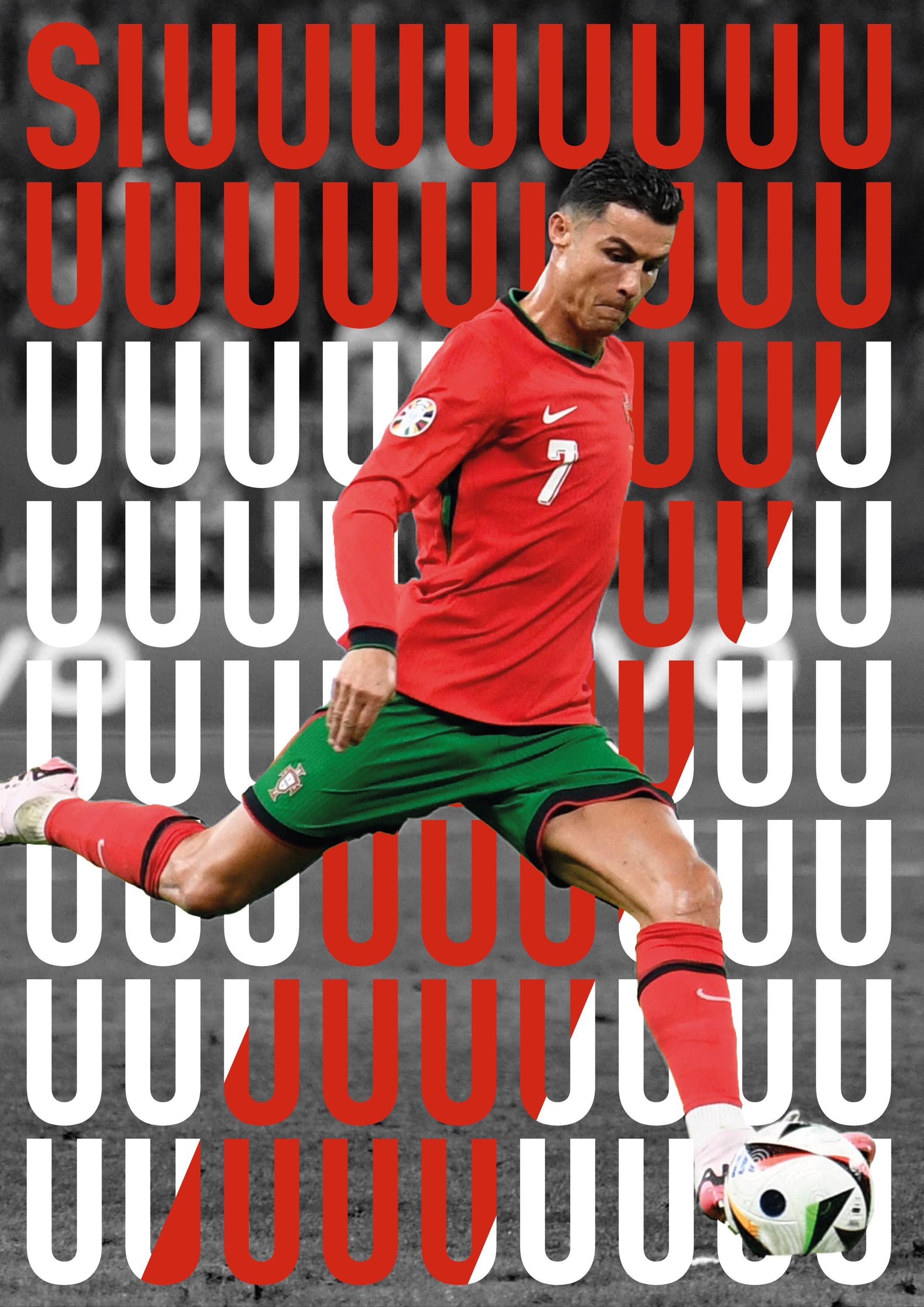 Cristiano Ronaldo "siuuu" Digital Art Print – Perfect for Football Fans ...