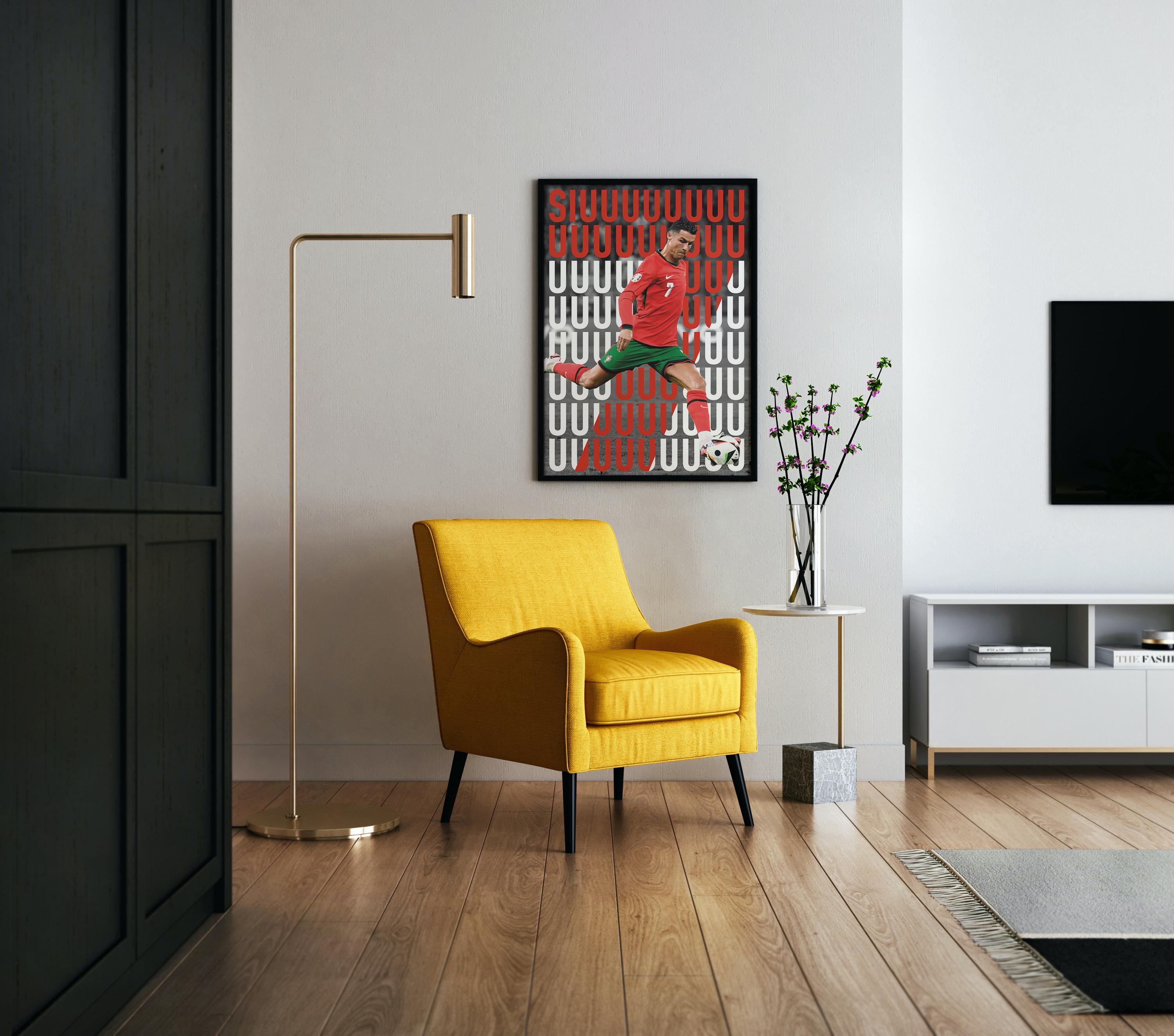 Cristiano Ronaldo "siuuu" Digital Art Print – Perfect for Football Fans ...