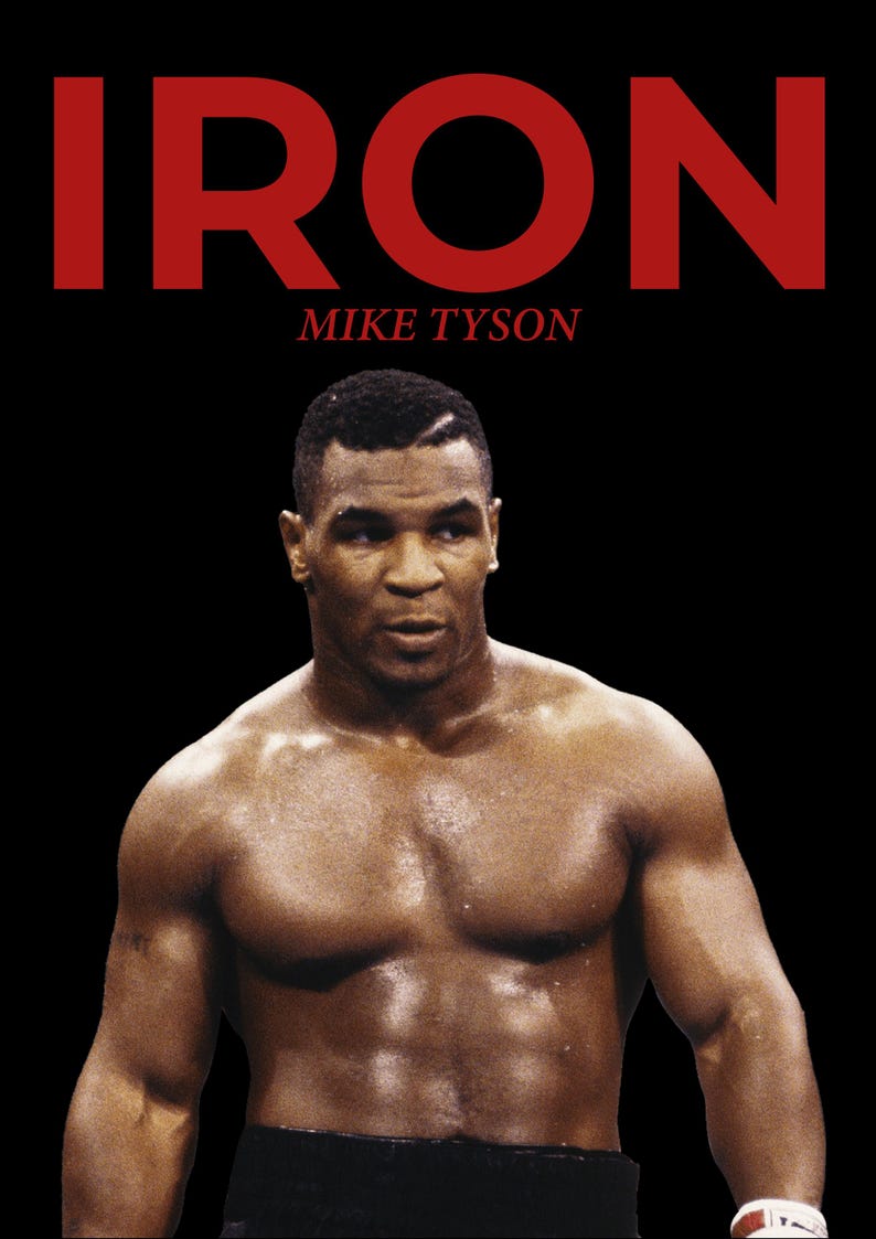 Iron Mike Tyson - Legendary Boxing Poster - Etsy