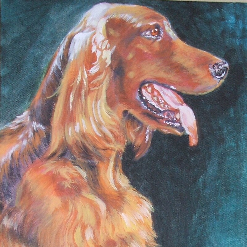 Irish Setter Art - Etsy