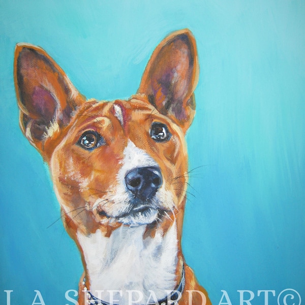 Basenji Art - Etsy