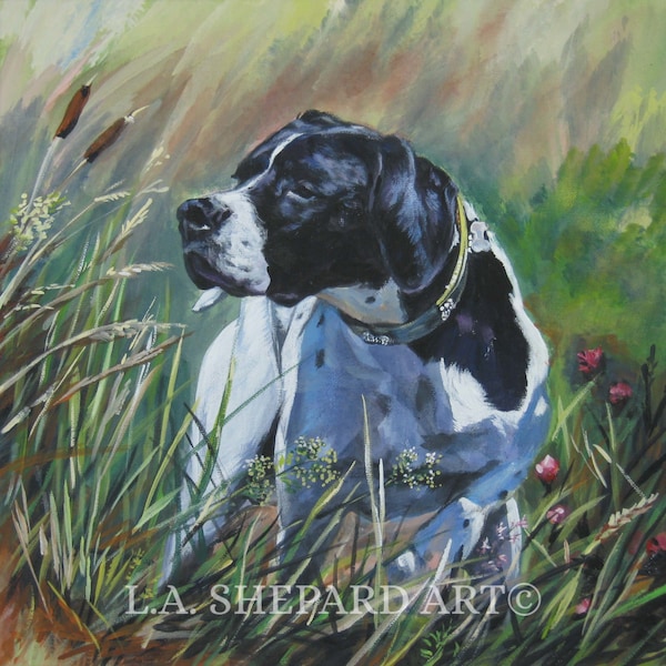 English Pointer Art - Etsy
