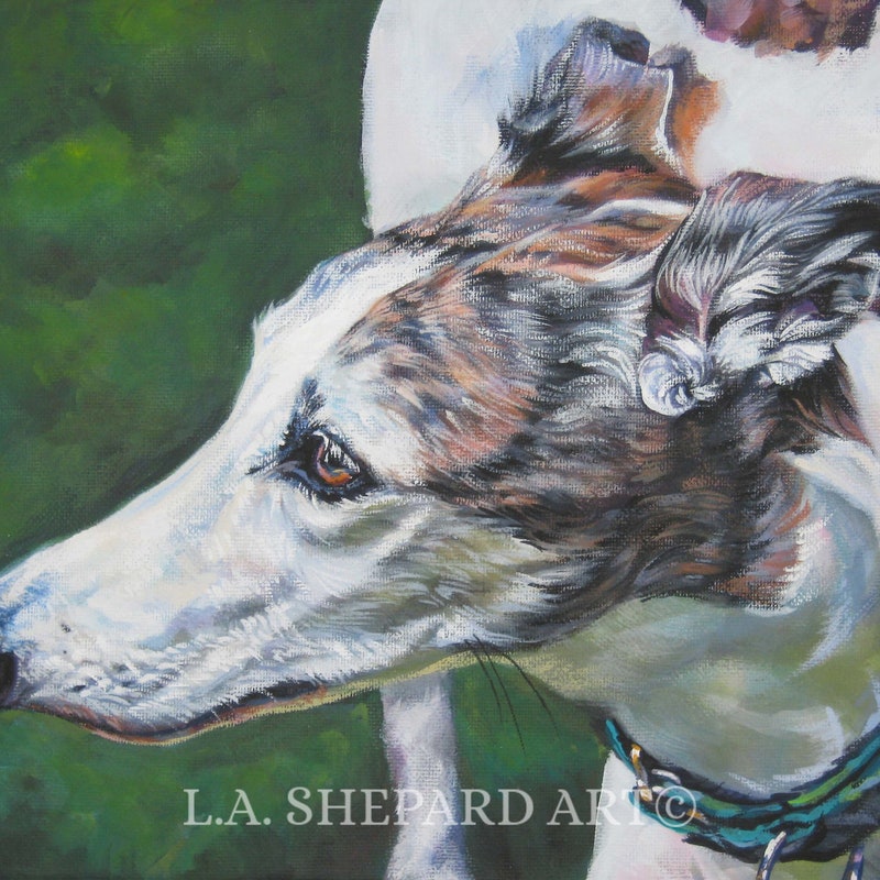 Greyhound Painting - Etsy