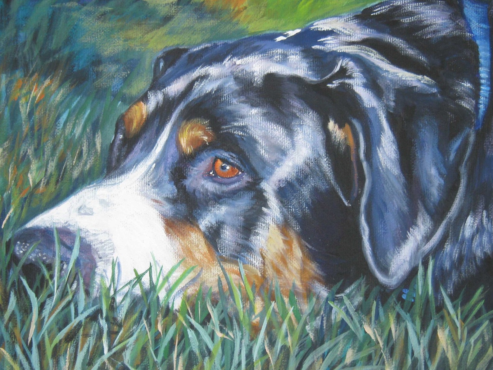 Greater Swiss Mountain Dog Art Print CANVAS Print of LA Shepard ...