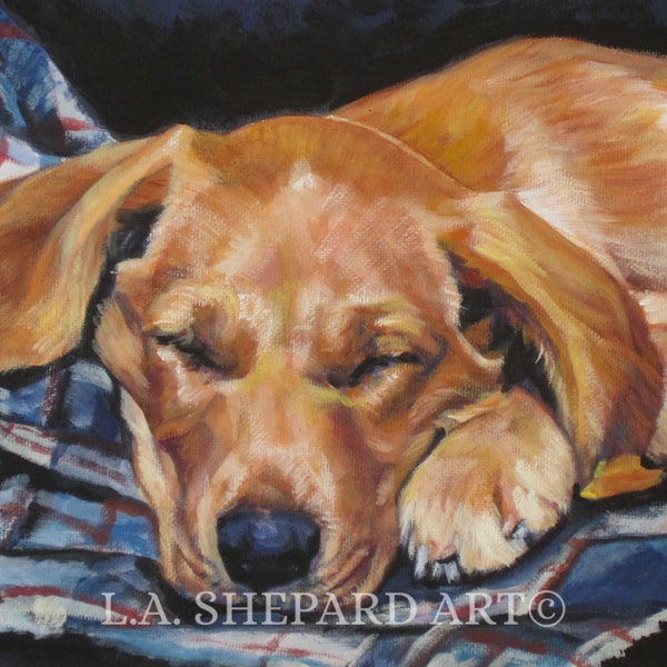 Red Labrador Painting - Etsy