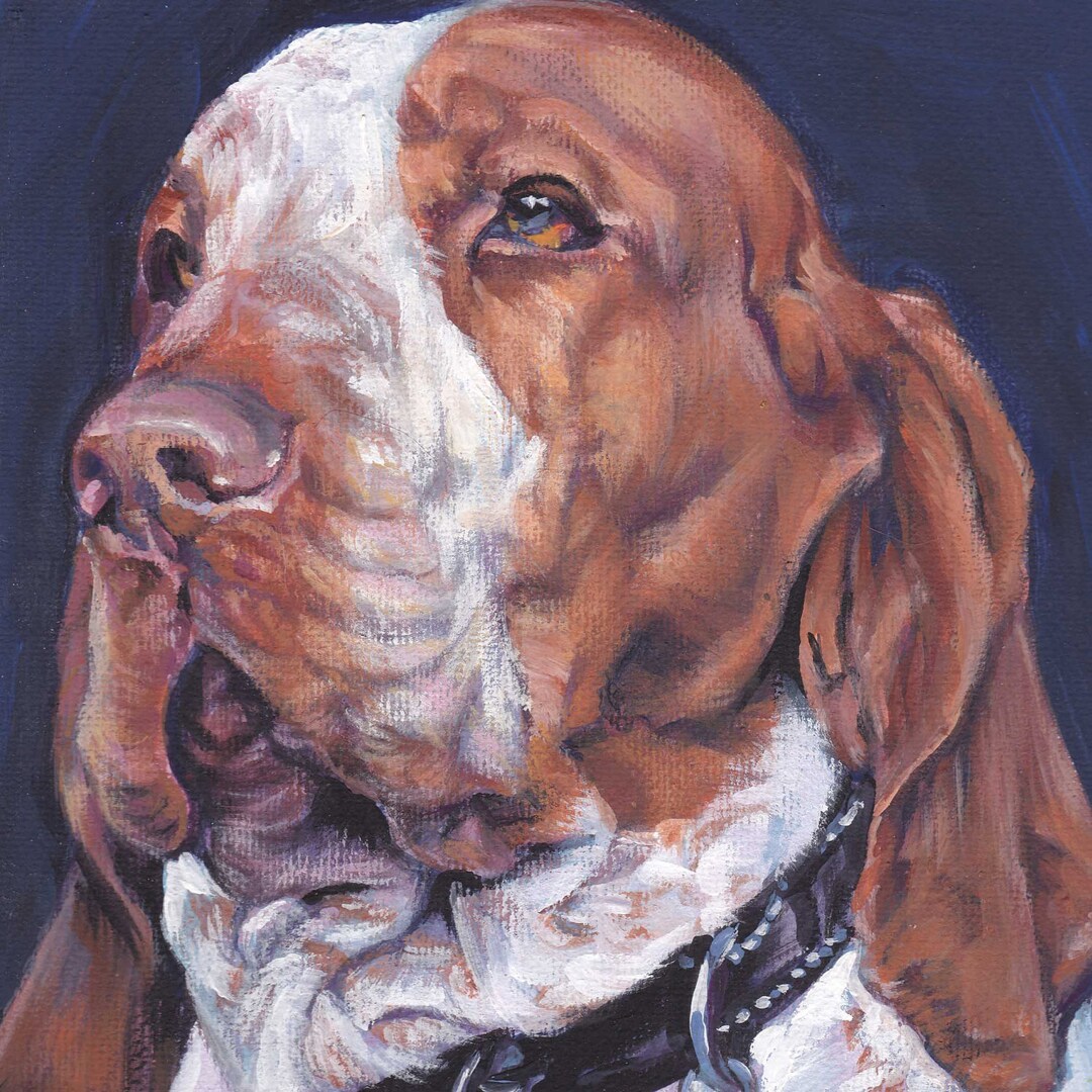 Bracco Italiano Art Print CANVAS Print of LA Shepard Painting 8x8 - Etsy