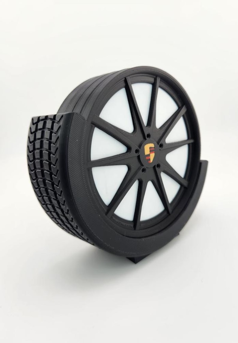Porsche 911 Carrera S Inspired 3D Printed Coaster Set & Tire Holder - Etsy