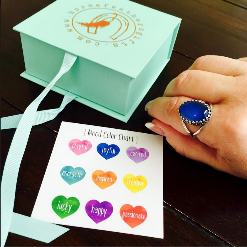 Vintage Silver Oval Mood Ring Mood Jewelry Antique Silver | Etsy