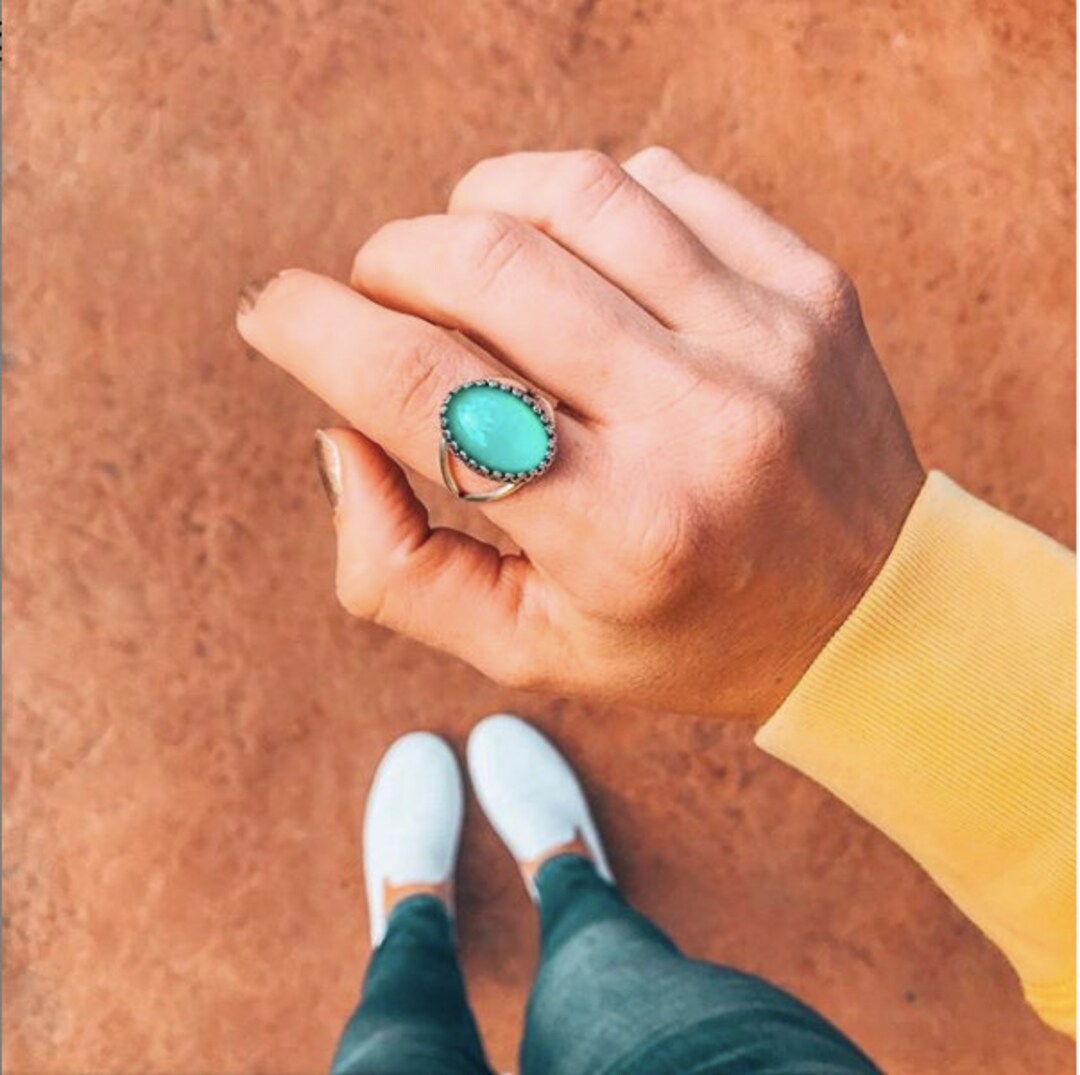 Large Silver Oval Mood Ring Color Changing Ring Gypsy Jewelry Boho ...