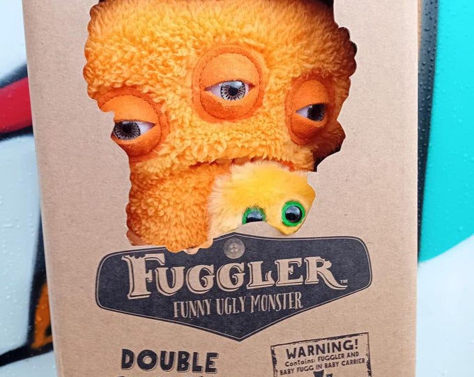 Fugler Double Trouble Plush Toy, Halloween Decor, Halloween Gift - Etsy