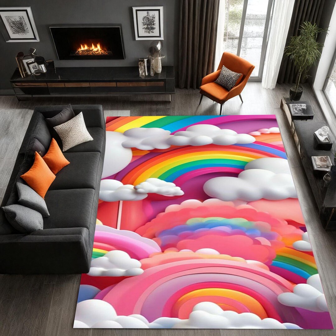 Rainbow Rugs,cloud Rugs,relax Rugs,rainbow Design Rug,artistic Rug ...
