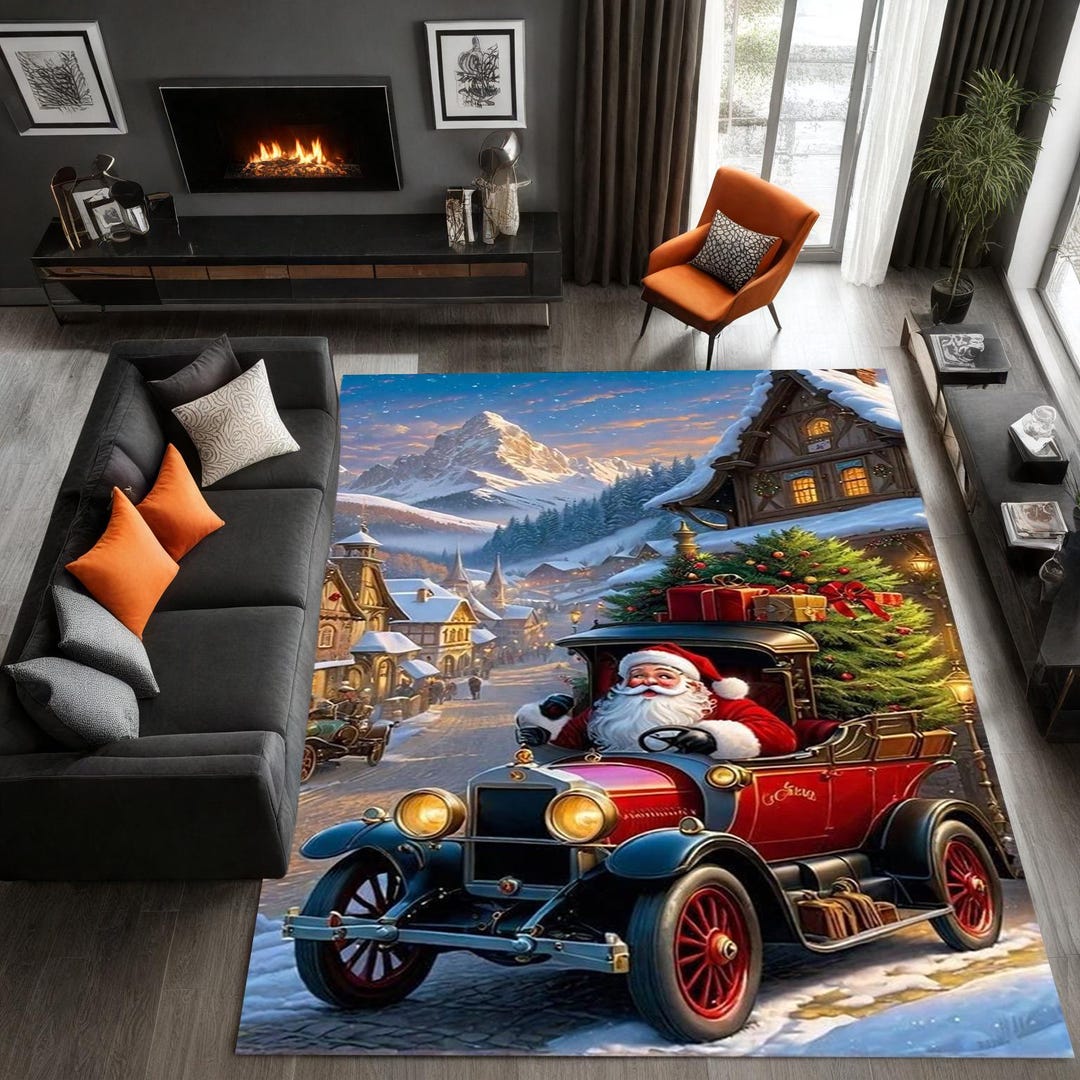 Christmas Rugs,santa Rugs,christmas Gift,winter Rugs,snow Rugs,kids ...