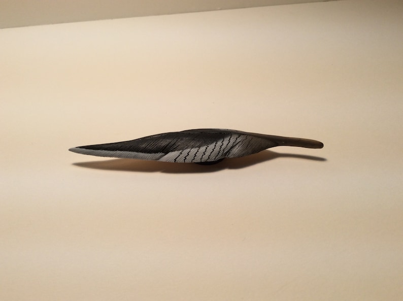 Hand Carved Pintail Drake Feather With Magnet - Etsy