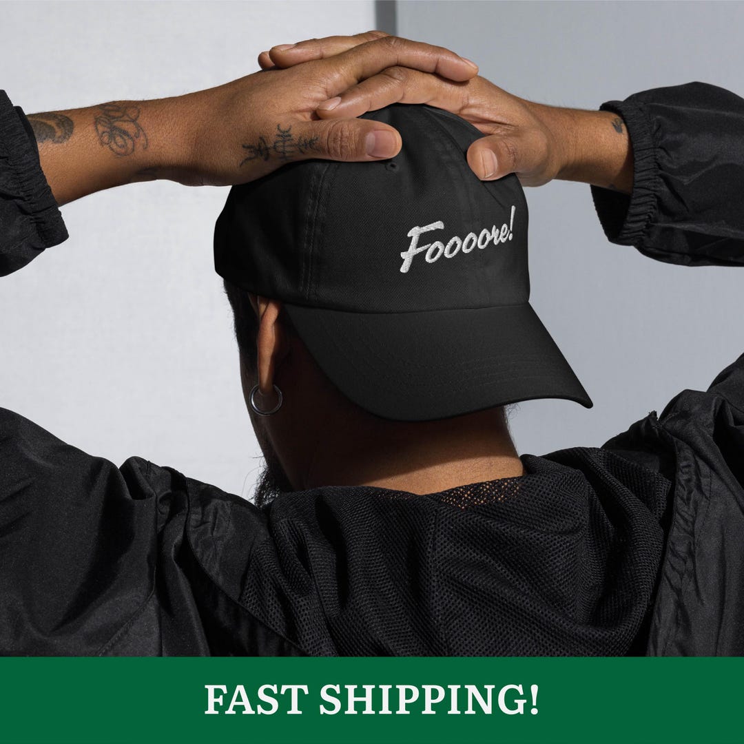 Funny Golf Hat 'foooooore' Golfing Fans High Quality Cotton Cap With ...